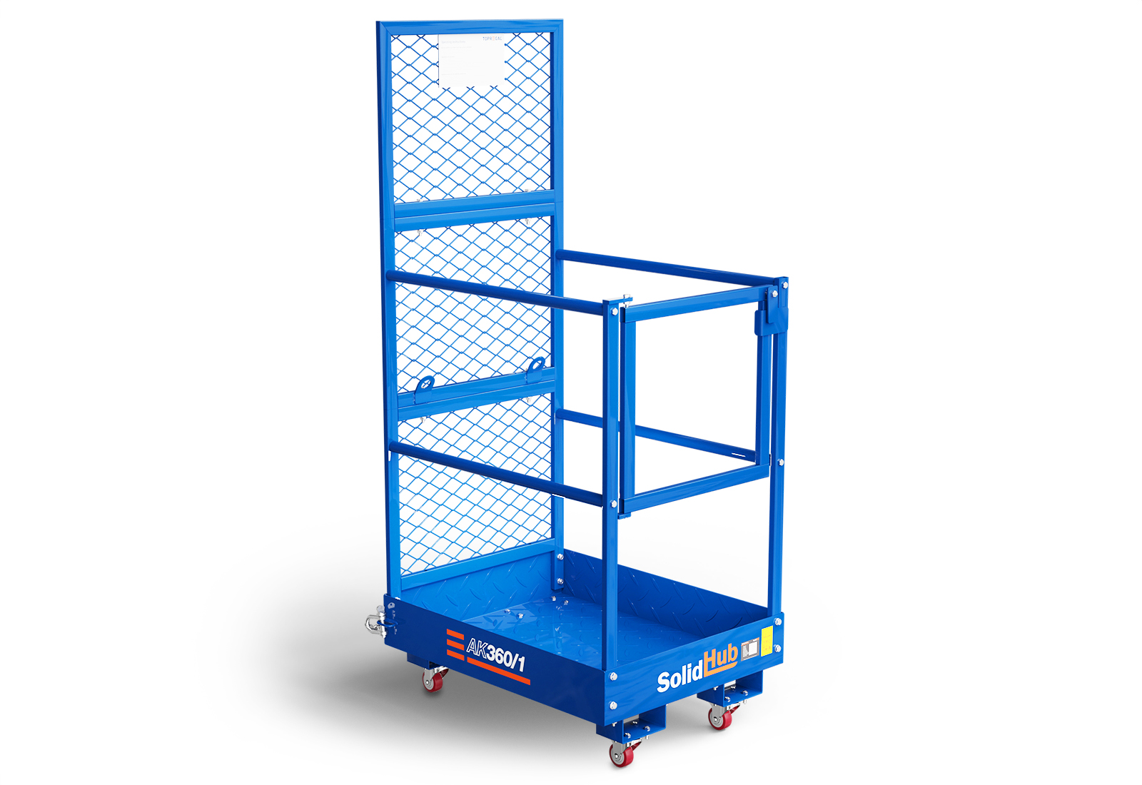 Platforma robocza / kosz roboczy AK360/1 do wózka widłowego, SolidHub ...